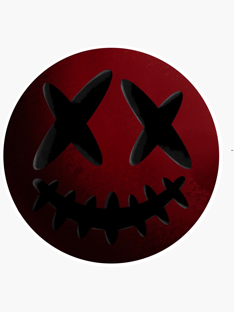 "Creepy Smiley Face" Sticker for Sale by Schwable | Redbubble