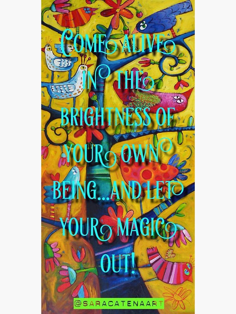 "Come alive!" Sticker by saracat | Redbubble