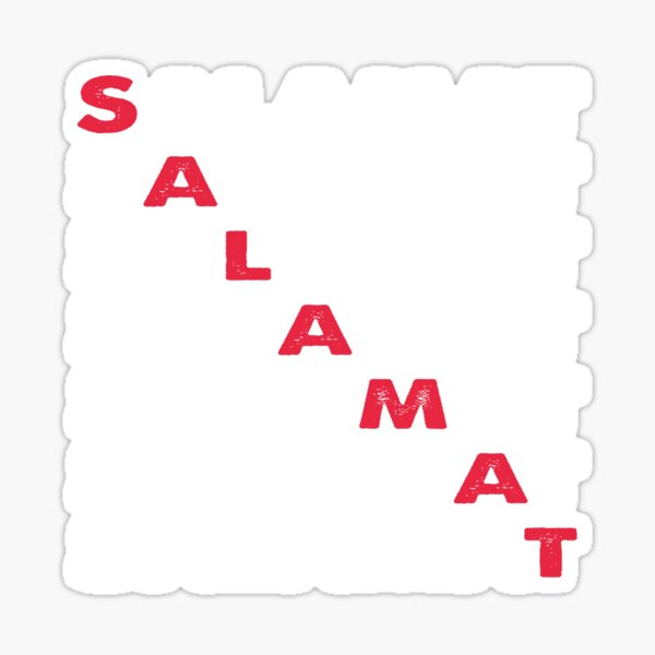 "Salamat" Sticker for Sale by ContreiDesign | Redbubble