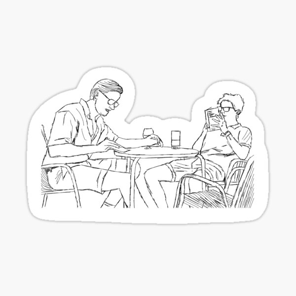 "Elio and Oliver" Sticker by polyyyyyy | Redbubble