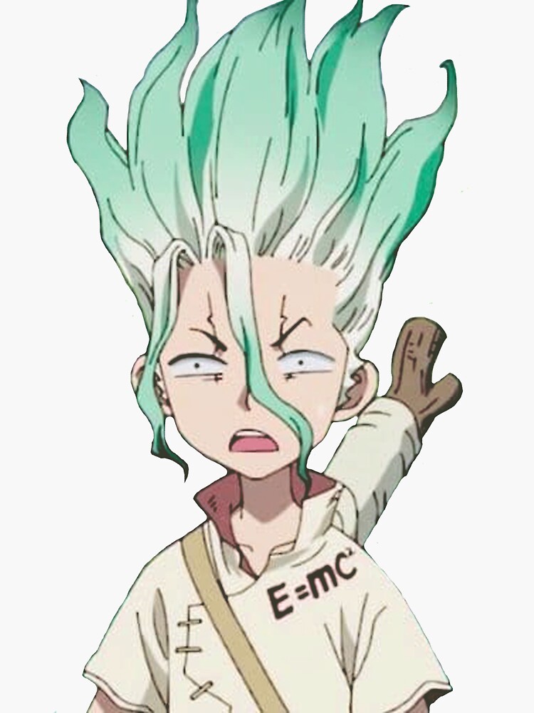 Pegatina «Senku meme cara» de PoppiePakpahan | Redbubble