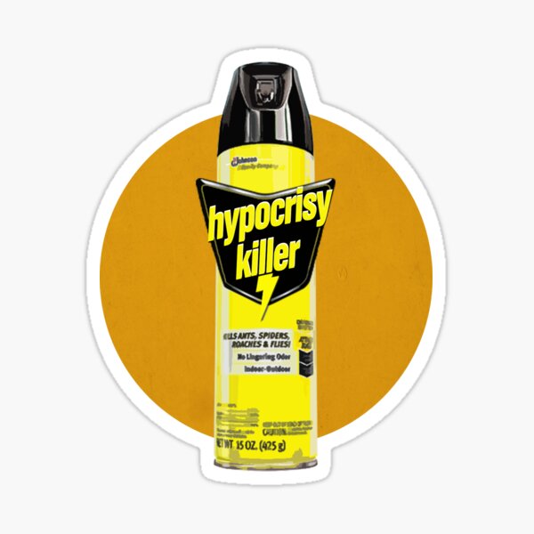 "Hypocrisy killer shirt design" Sticker for Sale by zSharaf | Redbubble