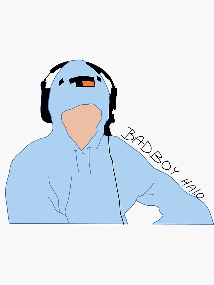 "badboyhalo sticker" Sticker for Sale by iwasnotfound | Redbubble