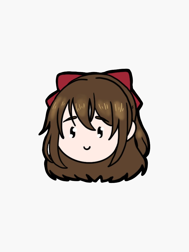 "Chibi Osaka Shizuku" Sticker by mochiikai | Redbubble
