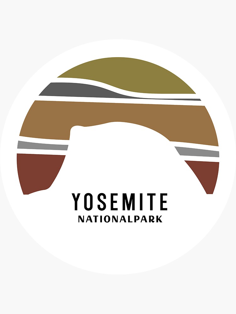 Yosemite Half Dome Sticker For Sale By Pascaltreichler Redbubble