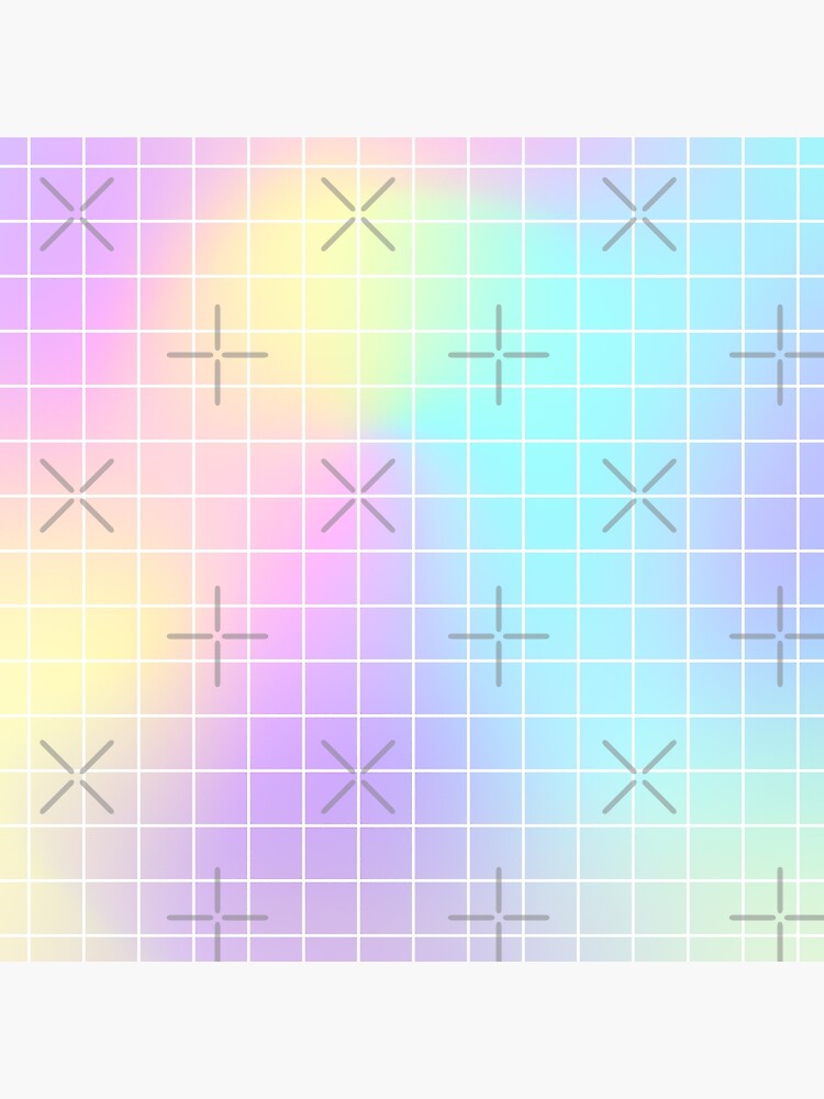"Pastel Grid Rainbow" Poster for Sale by choisanezine | Redbubble