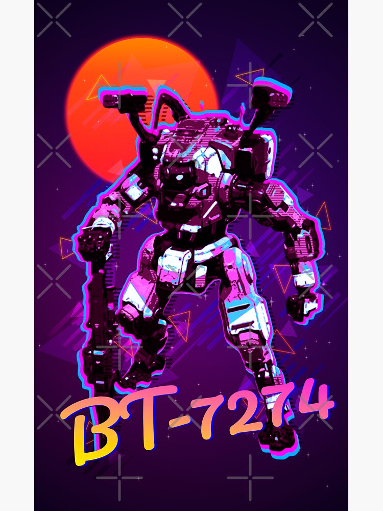 "Titanfall 2 BT7274" Sticker for Sale by Butterfly-Dream | Redbubble