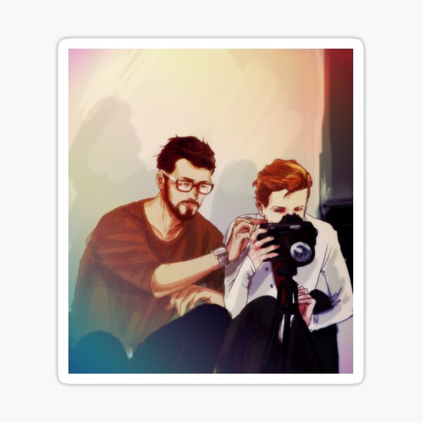 "Father figure" Sticker for Sale by karukara | Redbubble