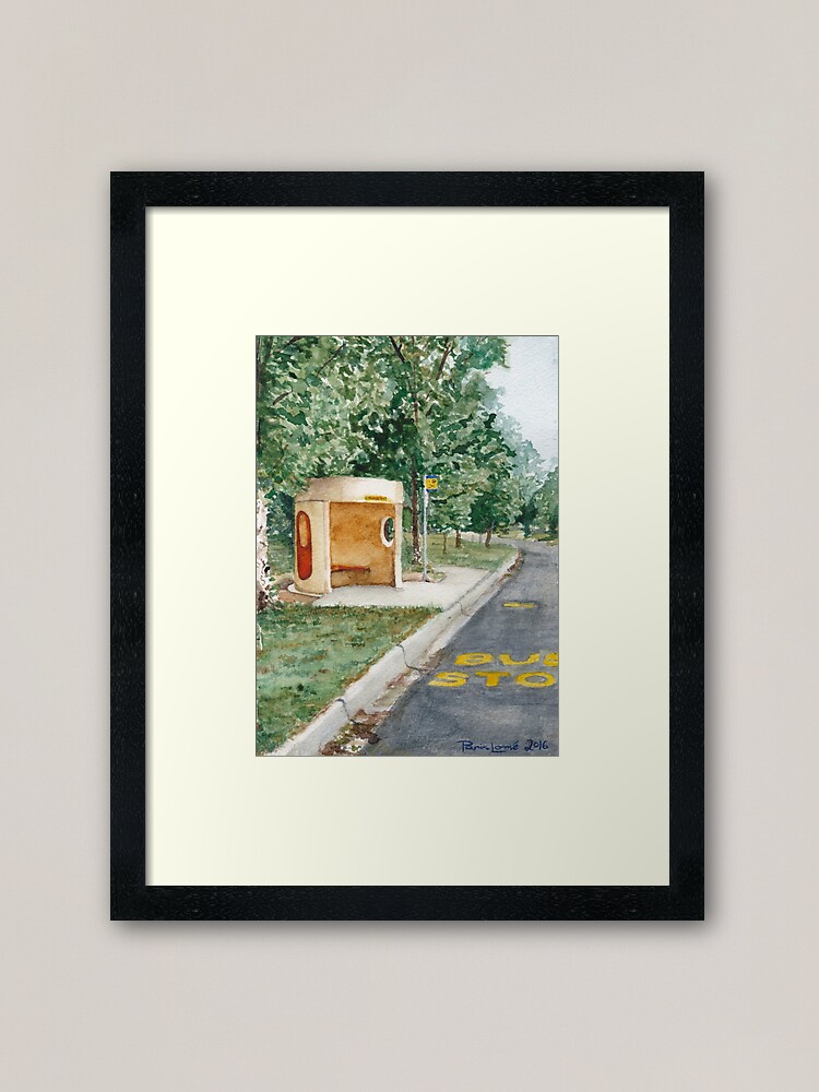 "Canberra Bus Stop Richardson" Framed Art Print by ParisLome | Redbubble