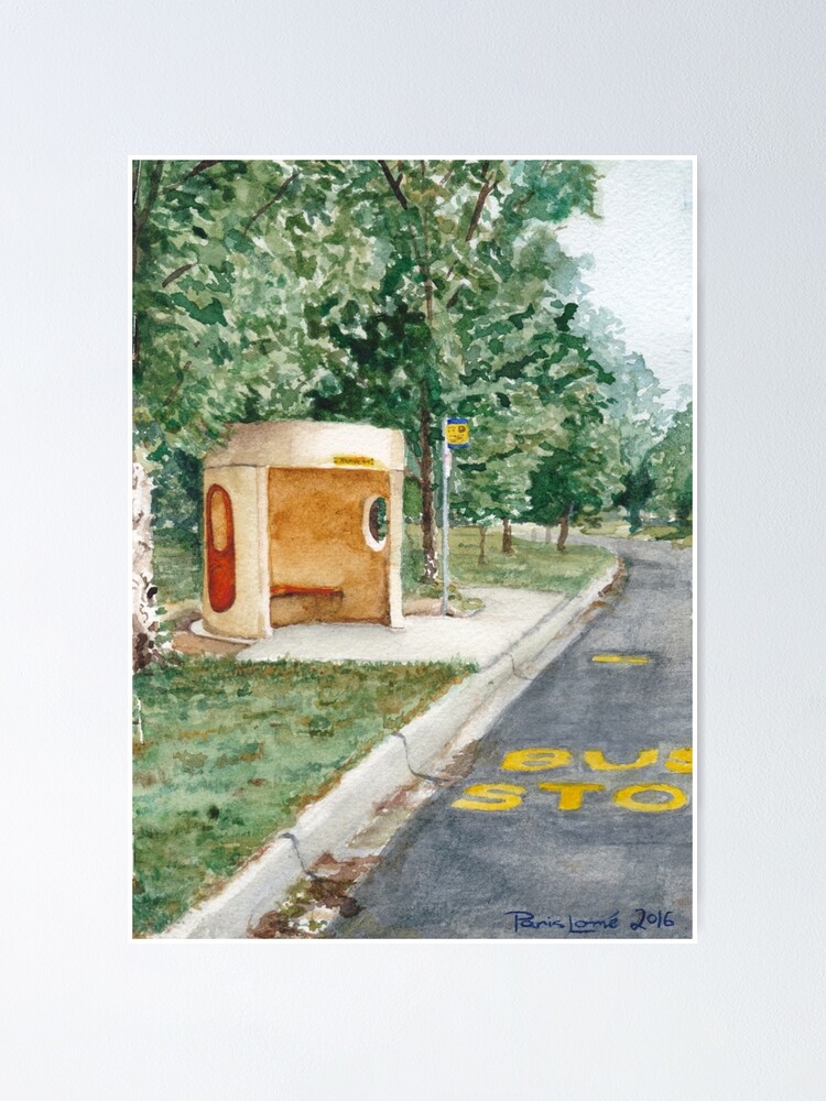 "Canberra Bus Stop Richardson" Poster for Sale by Paris Lomé | Redbubble