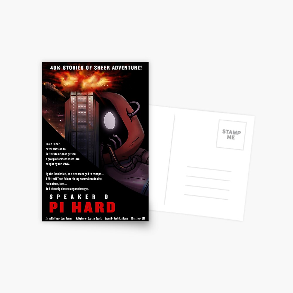 "WarHams Pi Hard Poster" Postcard for Sale by WarHams | Redbubble