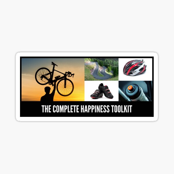 "Complete Happiness Toolkit" Sticker by rgraphix | Redbubble