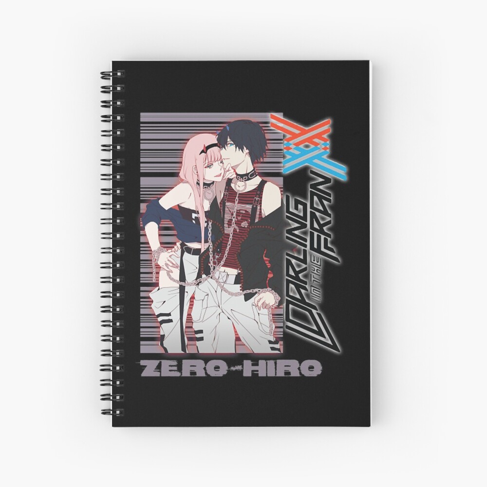 "Zero Two And Hiro Darling In The Franxx " Spiral Notebook for Sale by ApaezMira | Redbubble