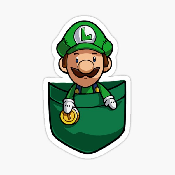 Luigi Mansion Stickers | Redbubble