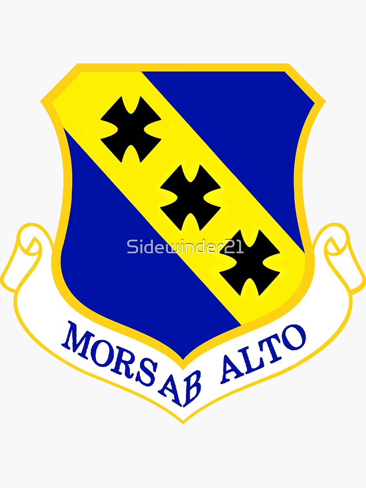 "7th Bomb Wing Emblem "Mors Ab Alto"" Sticker for Sale by Sidewinder21 ...