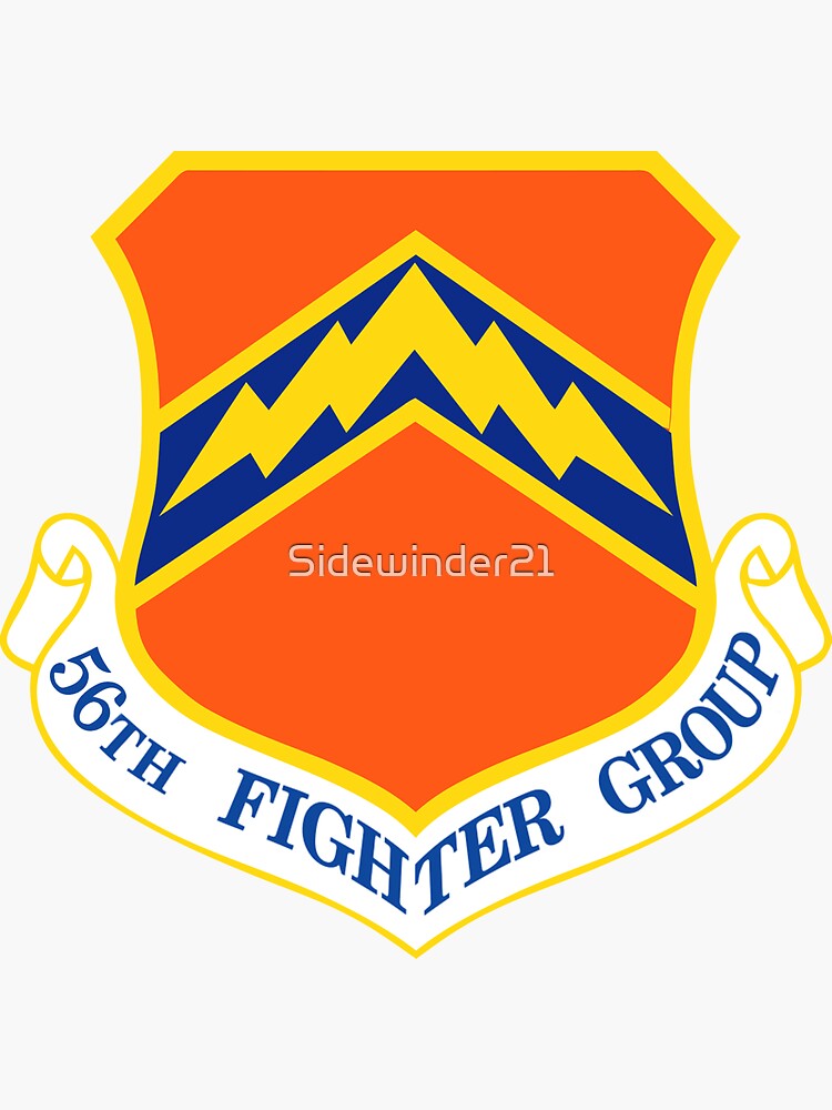 "56th Fighter Wing Shield" Sticker for Sale by Sidewinder21 | Redbubble