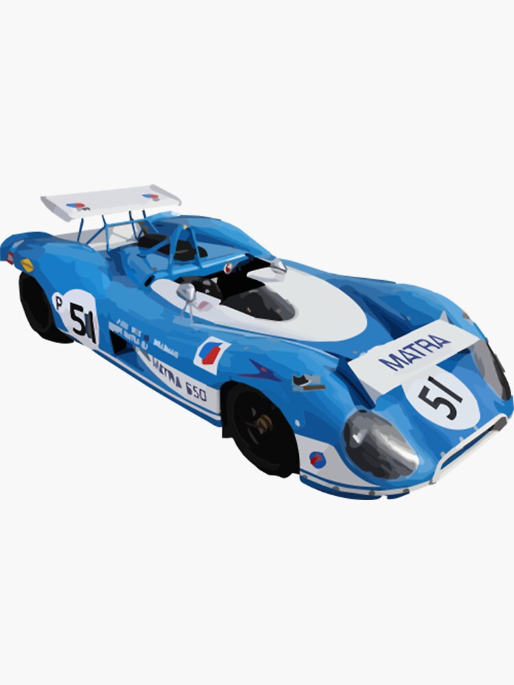 "Matra Sports Prototype 1969 Matra MS650 Group 6 Racer" Sticker for ...
