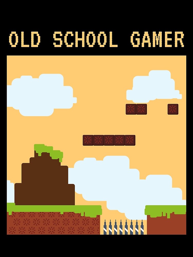 "OLD SCHOOL GAMER RETRO" Poster by Aminosha | Redbubble