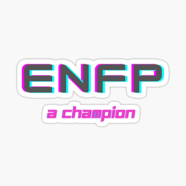 "mbti-enfp" Sticker for Sale by artist1225 | Redbubble