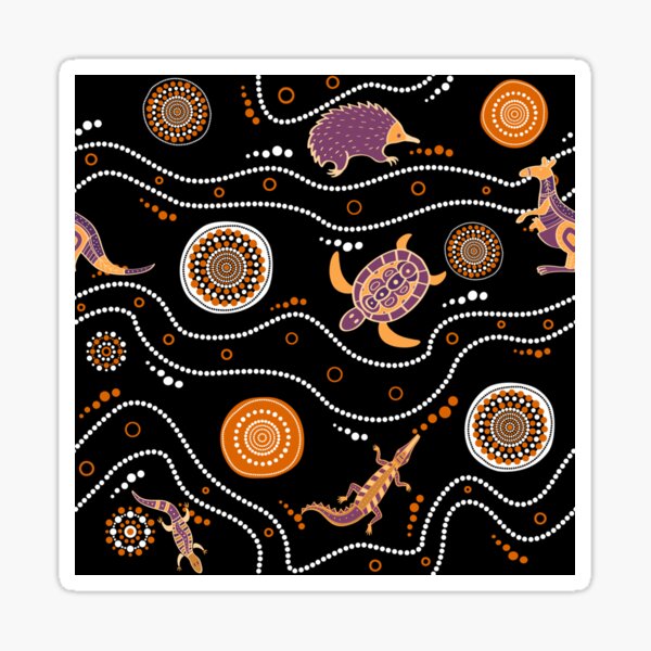 "Authentic Aboriginal" Sticker for Sale by virilamissa | Redbubble