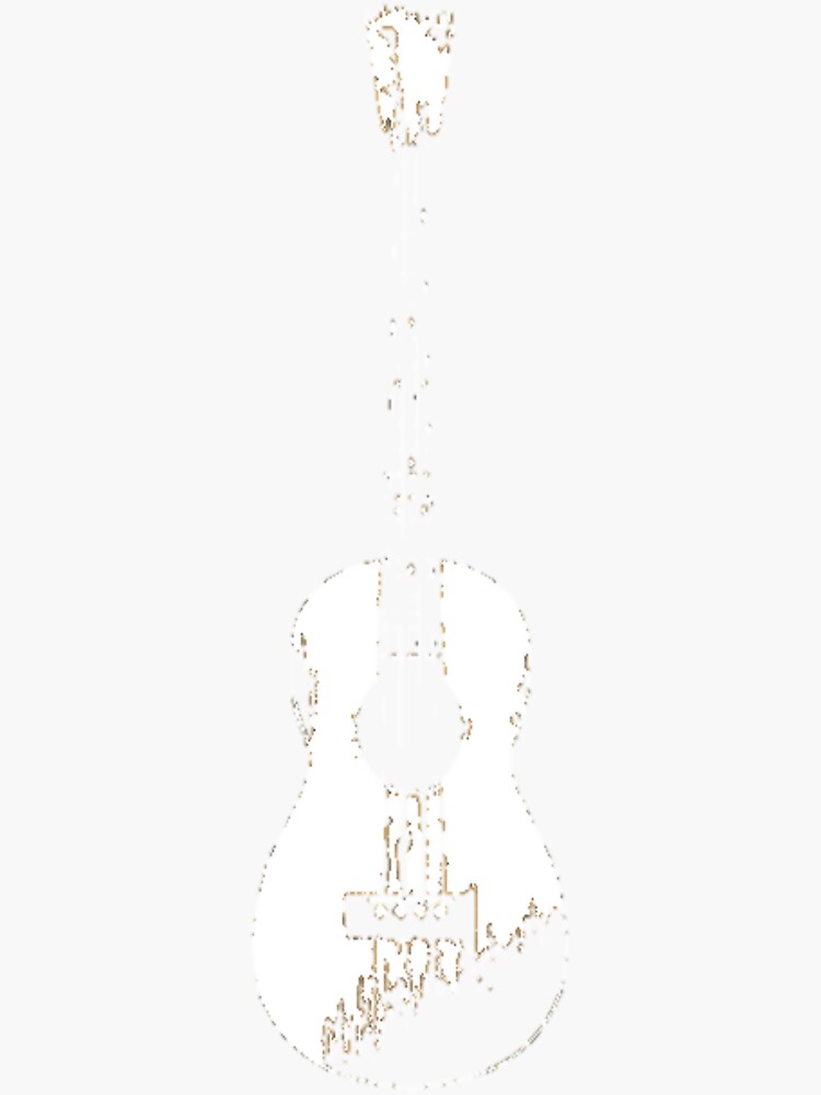 "Cute guitar" Sticker by Sppiiddeerr | Redbubble