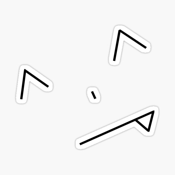 "Neutral Face" Sticker by Atrioch | Redbubble