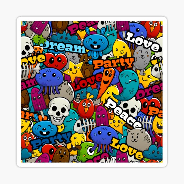 Graffiti Characters Stickers | Redbubble