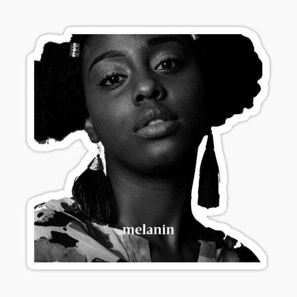 "Melanin" Sticker by RyanVanLucas | Redbubble
