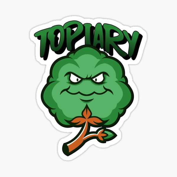 "Topiary Funny Plant" Sticker by joabaj | Redbubble