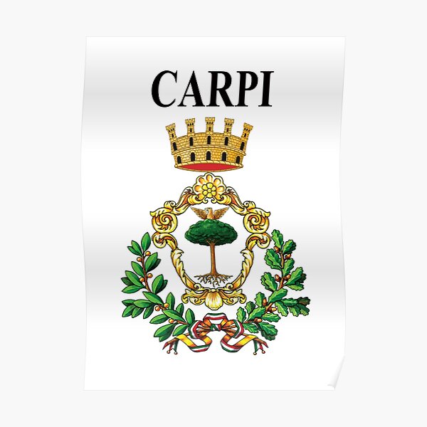 "088_1A - CARPI - COAT OF ARMS" Poster for Sale by magnus51 | Redbubble