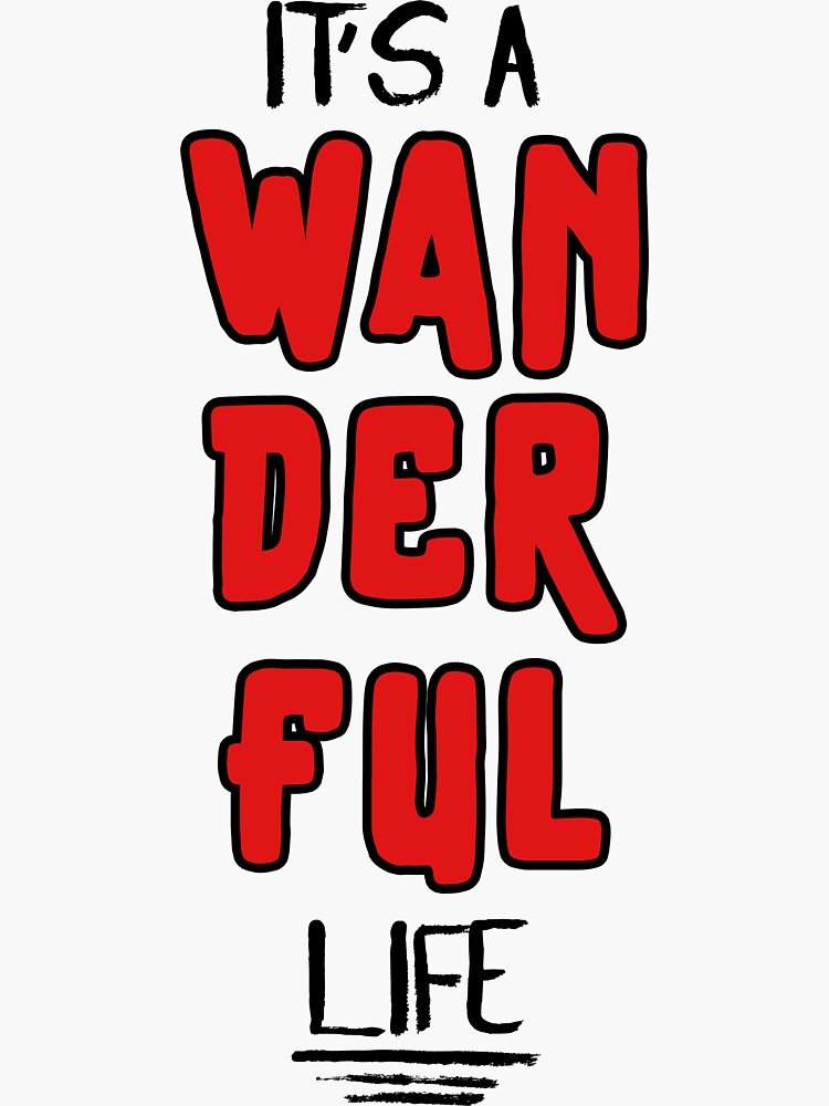 "Wanderful life" Sticker for Sale by HeyLama | Redbubble