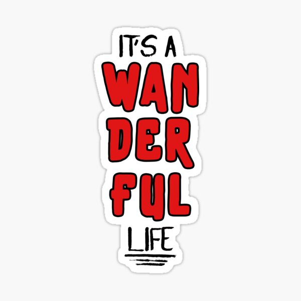 "Wanderful life" Sticker for Sale by HeyLama | Redbubble