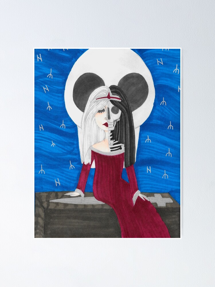 "Hel - Norse Goddess of Death and Daughter of Loki" Poster by ...