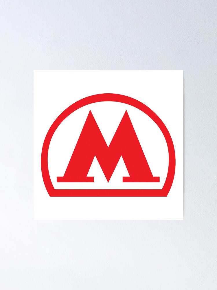 "Moscow Metro Logo" Poster for Sale by spokospoko | Redbubble