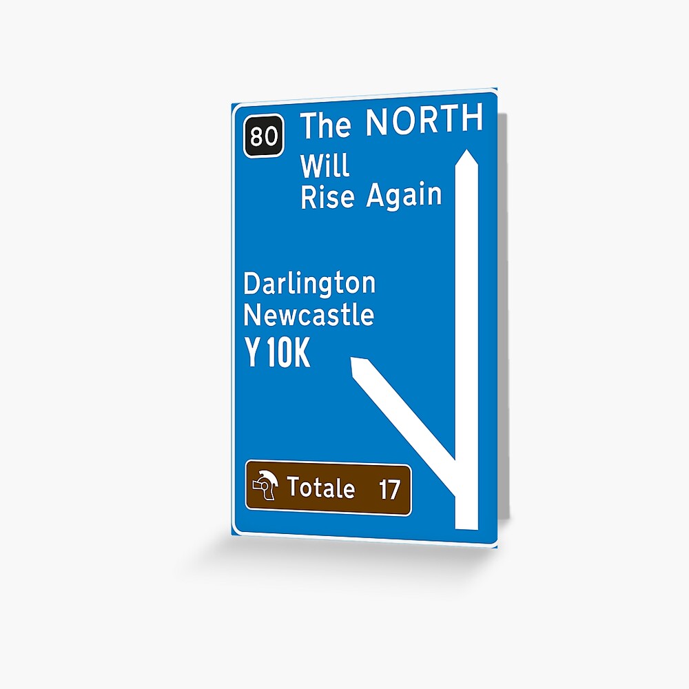 "The Fall Mark E Smith NWRA Road Sign" Greeting Card for Sale by ...