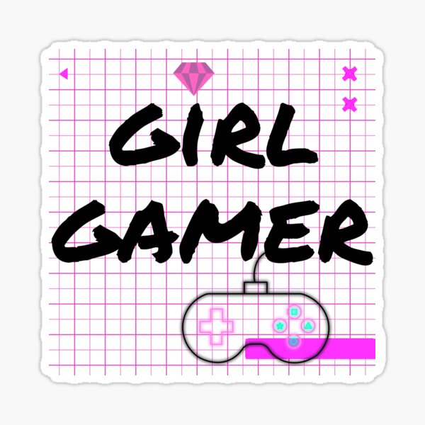 "Girl Gamer" Sticker for Sale by ecbrooks12 | Redbubble