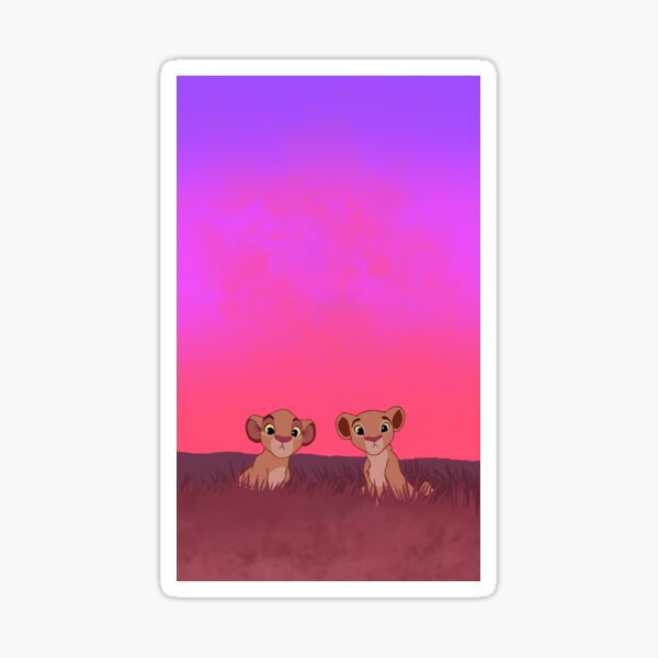 "Simba and Nala " Sticker by Iskeane321 | Redbubble