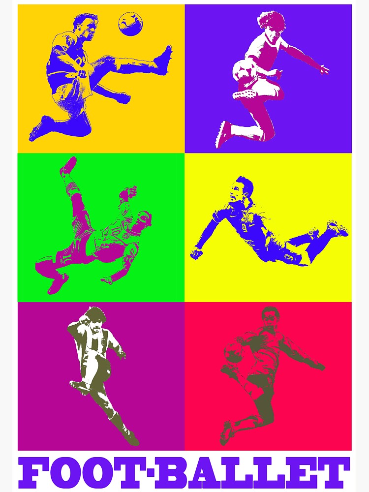 "Football and ballet = foot-ballet" Sticker for Sale by DutchRobert ...