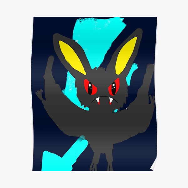 "Lightning bat" Poster by MayaMu | Redbubble