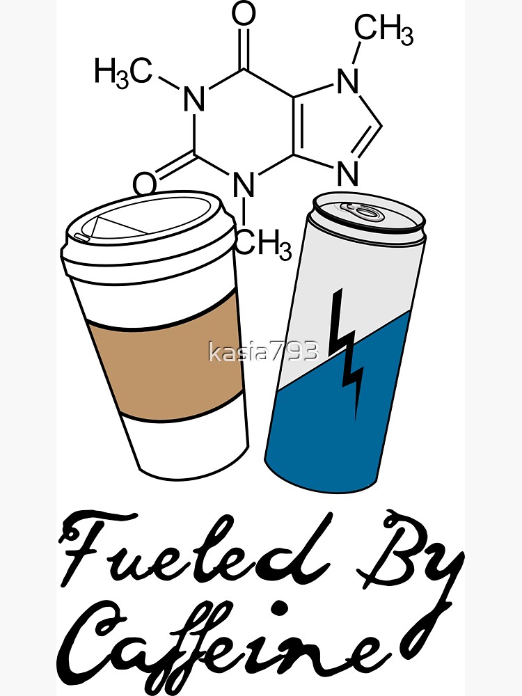"Fueled By Caffeine" Magnet for Sale by kasia793 | Redbubble