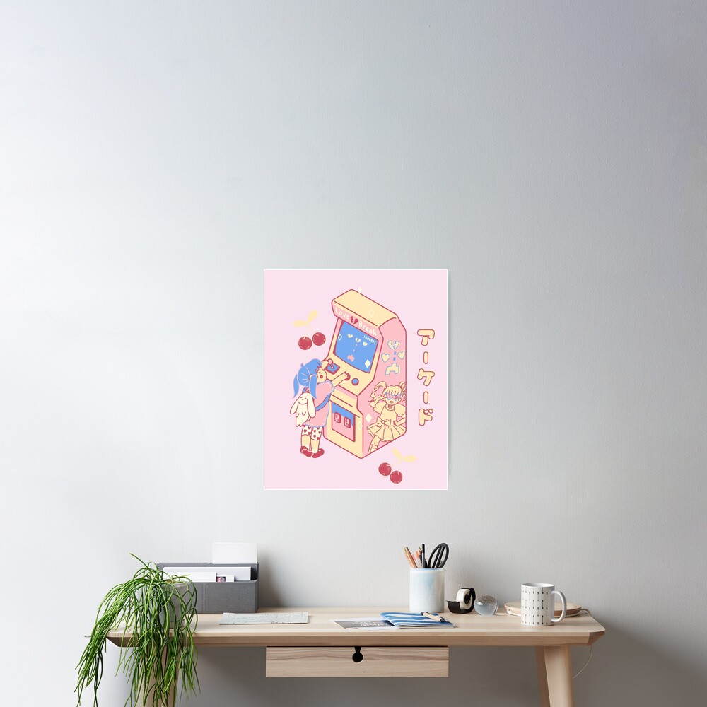 "Kawaii arcade girl" Poster for Sale by Nyanko-Sempai | Redbubble