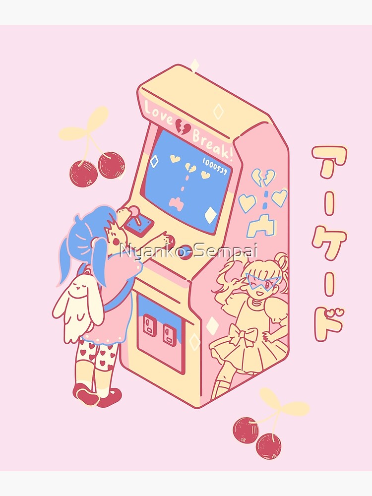 "Kawaii arcade girl" Poster for Sale by Nyanko-Sempai | Redbubble