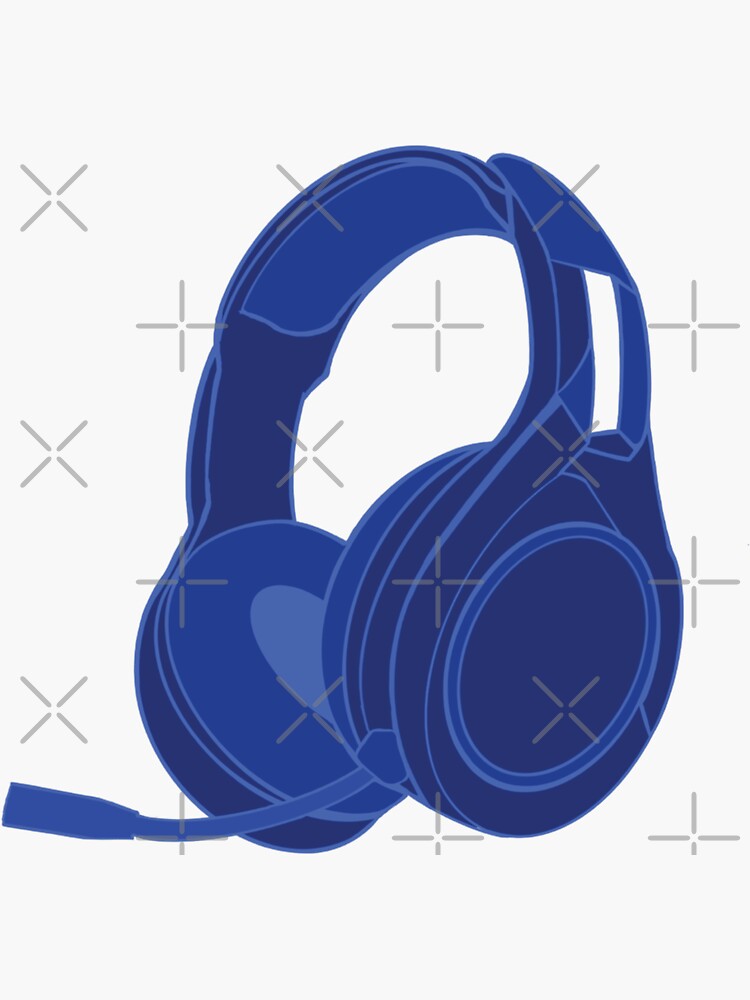 "Gamer Headset " Sticker for Sale by TooManyDays | Redbubble