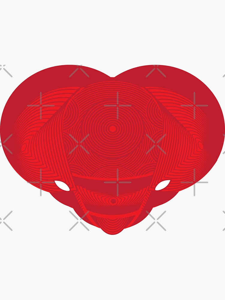 "Abstract Red Snake Head" Sticker for Sale by mikevdmeijden | Redbubble