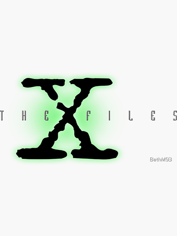 "The X Files Logo" Sticker for Sale by BethM93 | Redbubble
