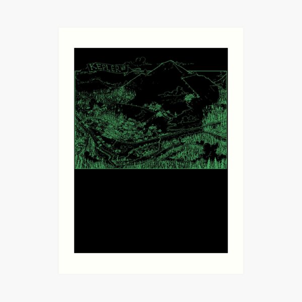 "Kepler Map Shirt" Art Print by chong66all | Redbubble
