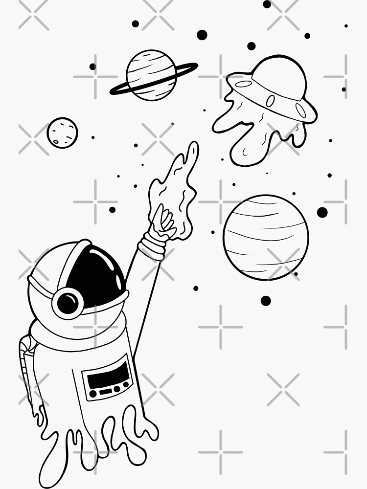 "Reach Beyond the Stars" Sticker for Sale by Vgdraw | Redbubble