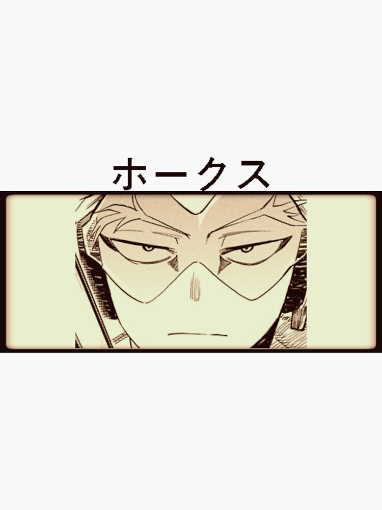 "MHA Hawks manga panel" Sticker for Sale by jotarostan99 | Redbubble