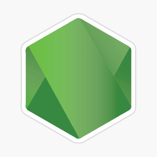 "NodeJs new logo" Sticker for Sale by iepster | Redbubble