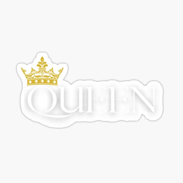 "Queen Writing with Crown Simple" Sticker by ATB20 | Redbubble